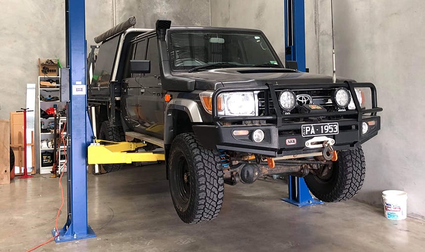 Need to work on your loaded up Land Cruiser? No problem! - Joel's ...